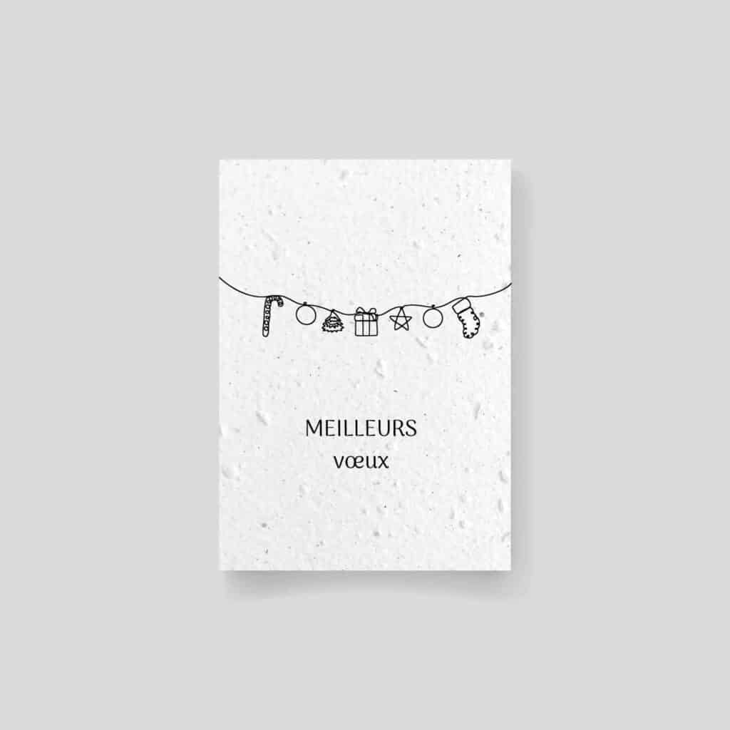 Carte à planter - Ingrédients du bonheur - Carte de vœux - Parsemains