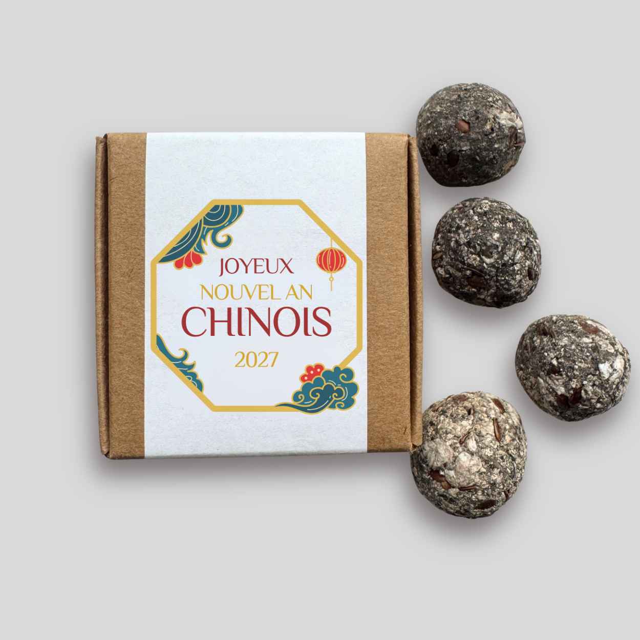 Mini-coffret bombes à fleurs Nouvel An chinois - Encadré nuages et ...